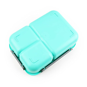 freehour Food Storage Meal Prep Container Box With Lid, 2000ML Large Bento Box For Adults, Leakproof 3 Compartment Bento Lunch Box (Blue)