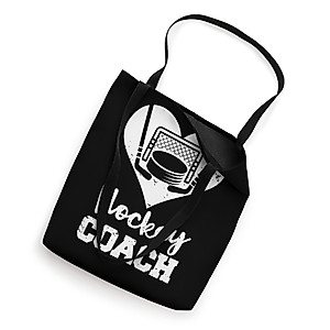 Hockey Coach Heart Funny Hockey Player Tote Bag