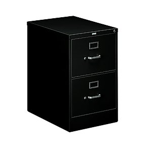 HON 2-Drawer Filing Cabinet - 510 Series Full-Suspension Legal File Cabinet, 29h by 25d by 18.25w, Black (H512C)”