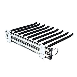 Pull Out Trousers Rack 9 Arms Closet Pants Hanger Bar Stainless Steel Hanger Rail Extendable Trousers Hanger for Clothes Towel Scarf Trousers Tie, 18.11x12.83in (Left Installation)