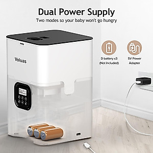 VOLUAS Automatic Cat Feeders - Timed Pet Feeder for Cats and Dogs with Dry Food Dispenser, Desiccant Bag, Programmable Portion Control, 4 Daily Meals, 10s Voice Recorder