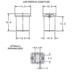 25 Pack Automotive Combination Low Profile JCase Assortment Fuse Kit Compatible for Ford Chevy GM Nissan Toyota Pickup Trucks Cars SUVs (20a 30a 40a 50a 60a Each 5 Pcs)