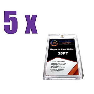 5 Pack Collectible Supply Magnetic Card Holder 35 PT. (5 Total Holders) Trading Gaming Storage & Protection
