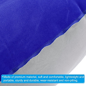 PATIKIL Neck Pillow for Sleeping Travel, 1 Set Portable Head Neck Support Inflatable Pillow Includes Storage Pouch, for Airplane Car Train Office, Blue