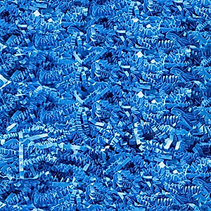 MagicWater Supply Crinkle Cut Paper Shred Filler (4 oz) for Gift Wrapping & Basket Filling - Sky Blue
