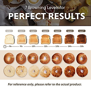 BUYDEEM DT620 2-Slice Toaster, Extra Wide Slots, Retro Stainless Steel with High Lift Lever, Bagel and Muffin Function, Removal Crumb Tray, 7-Shade Settings,Stainless Steel