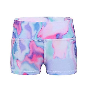 vastwit Kids Girls Stretchy Dancewear Booty Shorts Gymnastics Athletic Sports Swimming Hot Pants Colorful 10