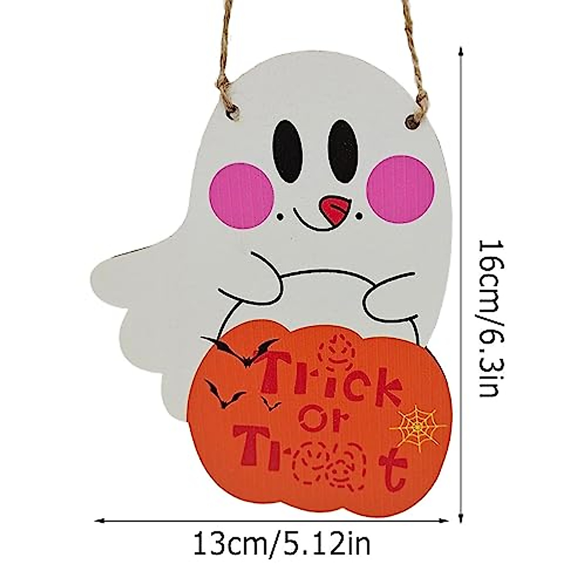 Halloween Welcome Door Sign Halloween Door Decorations Halloween Welcome Wood Sign Wreath for Holiday Home Bakery Outdoor Farmhouse Window Decor 5 Inch