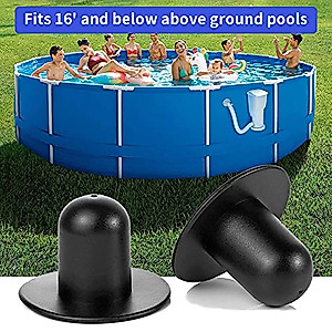 Wall Plug Replacement Above Ground Swimming Pool Fitting Filter Pump Strainer Hole Plug Stopper for Intex/Coleman/Summer/Escape Pools Parts - 2 Pack