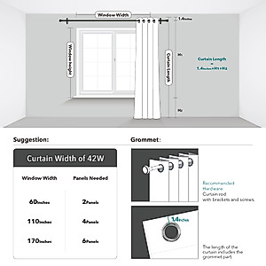 Deconovo Gold Wave Print Blackout Curtains for Bedroom, Thermal Insulated Curtains for Living Room, Room Darkening Drapes (Red/Wave, 42x63 Inch, 2 Panels)