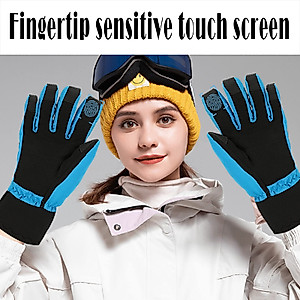 DFHYAR Gloves Gloves Women and Ski Windproof Snowproof Mountaineering and for Men Outdoor Winter Winter Winter Sports Equipment Football Cap (A, One Size)