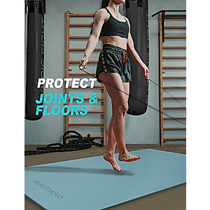 72x32x1/3 Yoga Mat, Blue