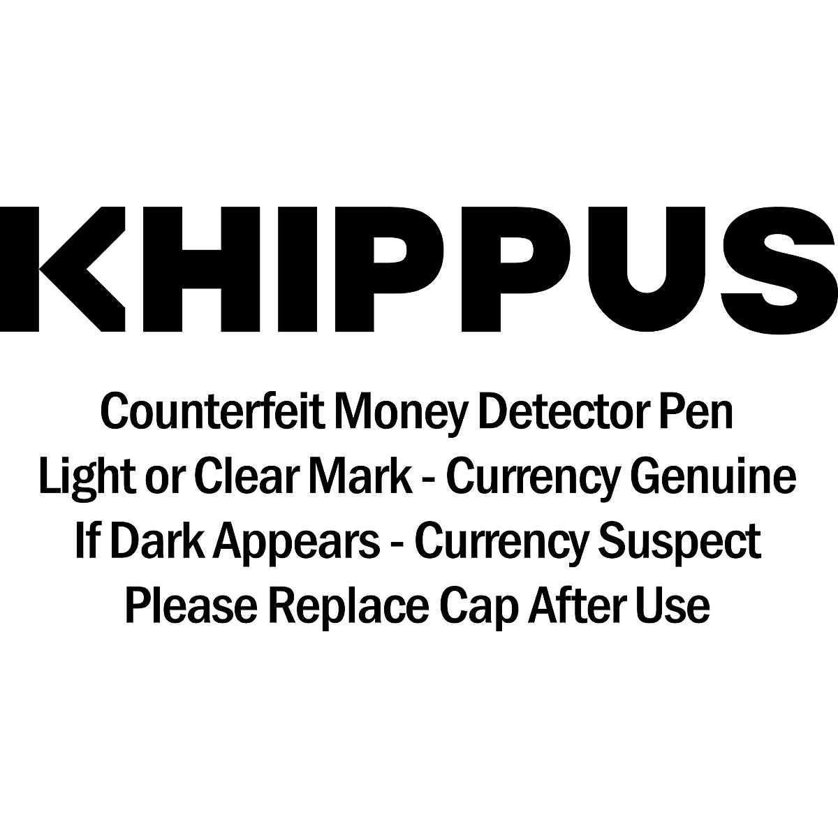 Khippus Counterfeit Bill Money Detector Pen, The Marker That Detects Fake Currency (Pack of 10 pens)