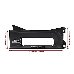 KEWISAUTO Front Driver Passenger Tow Hooks Bezel Bracket for Ram 1500 13-18, Left Right Tow Hook Bezel Set for Dodge Ram 1500 2013 2014 2015 2016 2017 2018 Accessories (2PCS, Replace #68196982AA)