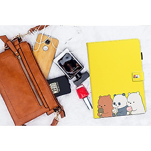 DTangLsm Compatible with iPad Pro 11 inch 4th/3rd/2nd/1st Generation Case 2022 2021 2020 2019, Slim PU Leather Cover Stand Protective Shell Case, Bear