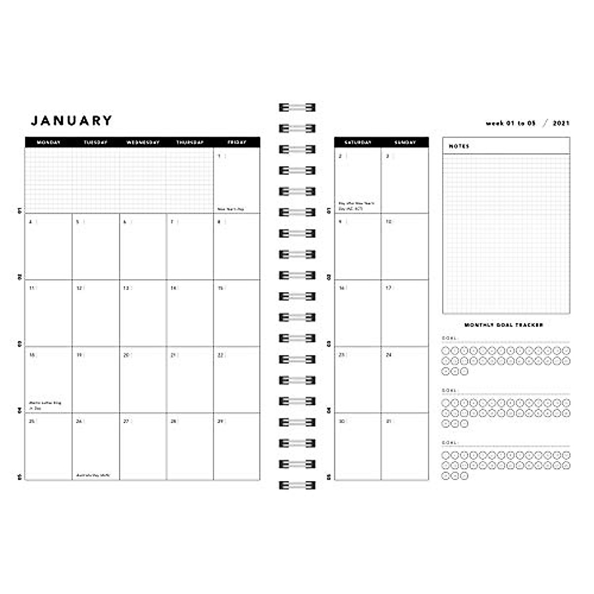 2021 Mood Tracker Planner: Understand Your Emotional Patterns; Create Healthier Mindsets; Unlock a Happier You! (Habit Tracker and Weekly Calendar)