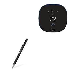 BoxWave Stylus Pen Compatible with Ecobee SmartThermostat EB-STATE5-01 - FineTouch Capacitive Stylus, Super Precise Stylus Pen - Jet Black
