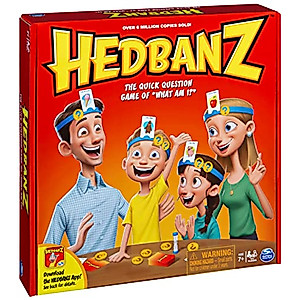 Spin Master Games Hedbanz, Quick Question Picture Guessing Family Game for Game Night Headbands Board Game, for Adults and Kids Ages 7 and up (Edition May Vary)
