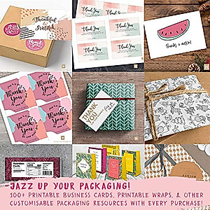 Thank You Stickers Roll of 1000 1.5 Inch 8 Designs Thank You Sticker Small Business Thank You Stickers Pink Thank You Stickers for Packaging Stickers Thank You Large Thank You Stickers