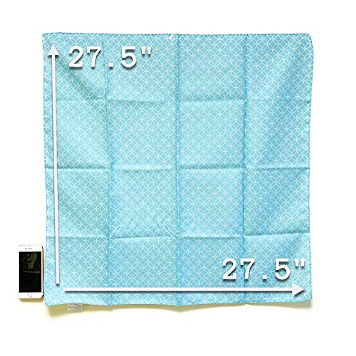 JAPANDIPITY [27.5"x27.5"] Furoshiki - Japanese Wrapping Cloth Bandana, Plain Colors 27.5 * 27.5 inches… (Brown)