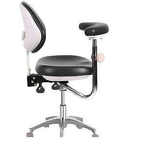 Assistant's Stool - Premium Dental Assistant's Stool, Black