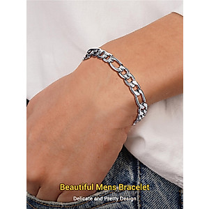 PROSTEEL Stainless Steel Chain Bracelets for Men Mens Chains Bracelet
