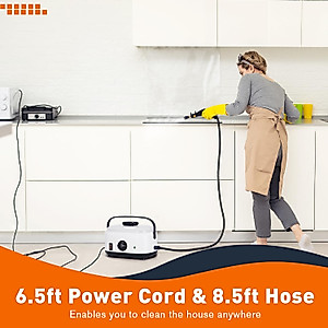 AORESAC Handheld Steam Cleaner, 2500W High-Pressure Steam for Cleaner, Steam Cleaner for Home Use w/ 1500mL Large Capacity, Wide Mouth, Steam Cleaner for Upholstery, Kitchen, Bathroom, Grout and Tile