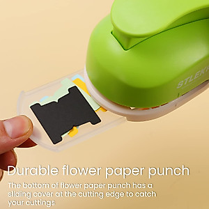 HAUSTGO File Tab Punch, File Tab Puncher for Paper Crafts, File Tab Craft Punch for Scrapbooking, Bullet Journals, Bible Tabs, Making Cards, Planners, Billing Hanging Files