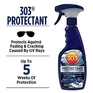 303 Automotive Protectant - Provides Superior UV Protection, Helps Prevent Fading and Cracking, Repels Dust, Lint, and Staining, Restores Lost Color and Luster, 16oz (30382CSR) Packaging May Vary