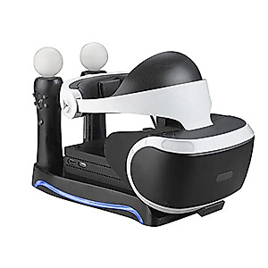 Ronyme VR Headset Stand, Multifunctional Station Stents Accessories Display Stable Bracket Handle Controllers Rack,4 in1,for PS4VR 2ND,Detachable Portable