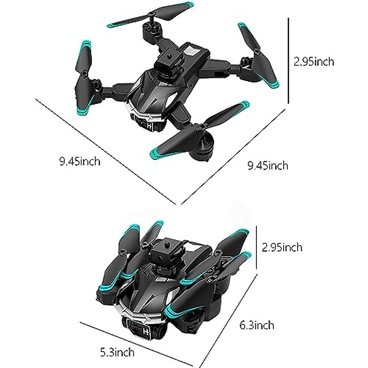 Mini Aerial Photography Drone for Kids - Foldable Remote Control Quadcopter With 1080P HD FPV Camera - Drone Toys With Altitude Hold, Headless Mode And One Key Start, Gifts for Boys Girls