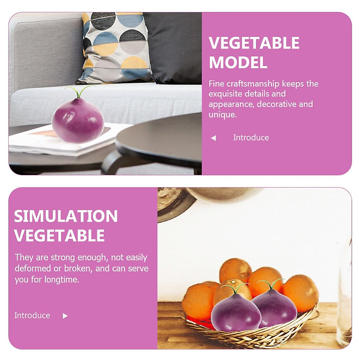 SAFIGLE 10pcs Home Decor Onion Fake Vegetable Model Desktop Decor Vegetable Photo Props Simulation Vegetables Decor False Food Model Artificial Vegetable Decor Foam Fake Fruit Pretend