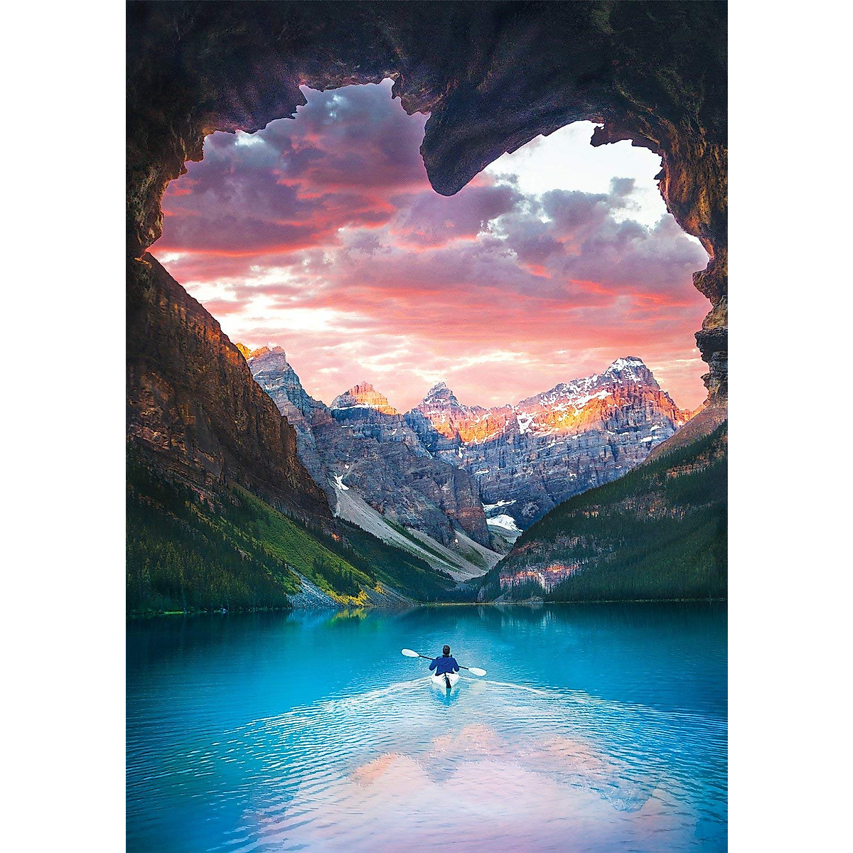 Buffalo Games - Follow Your Heart - 500 Piece Jigsaw Puzzle Blue,brown,orange,pink, 21.25"L X 15"W