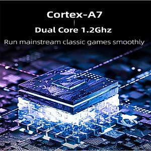 MIYOO Mini Plus Portable Retro Handheld Console V2 Mini+ 3.5-inch IPS Screen Classic Console System Gift (64GB Black)