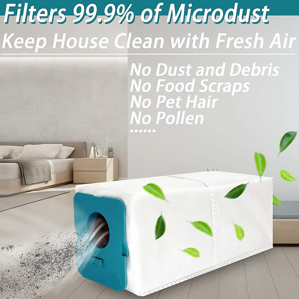 8 Pack VCA-ADB953 Dust Bag for Samsung BESPOKE Jet Cordless Stick Vacuum Cleaner, GLDCAPA 2.5L Large Capacity Automatic Dust Collection Bag for All In One Clean Station