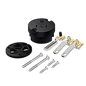 Monosaudio AC Power Plug Connector Rhodium Plated Pure Copper 10A/250V 15A/125V Audio Grade Power Connector,IEC320 C13 Adapter HiFi DIY