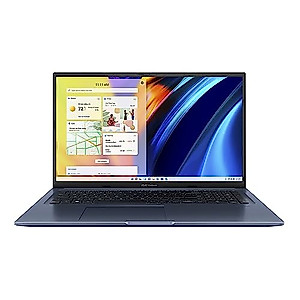 ASUS 2023 VivoBook 17X 17.3 Full HD IPS Home & Business Laptop (AMD Ryzen 7 5800H 8-Core, 24GB RAM, 1TB PCIe SSD, AMD Radeon, WiFi 6, Bluetooth 5.2, Webcam, HDMI, Backlit KB, Win 11 Pro) w/Hub