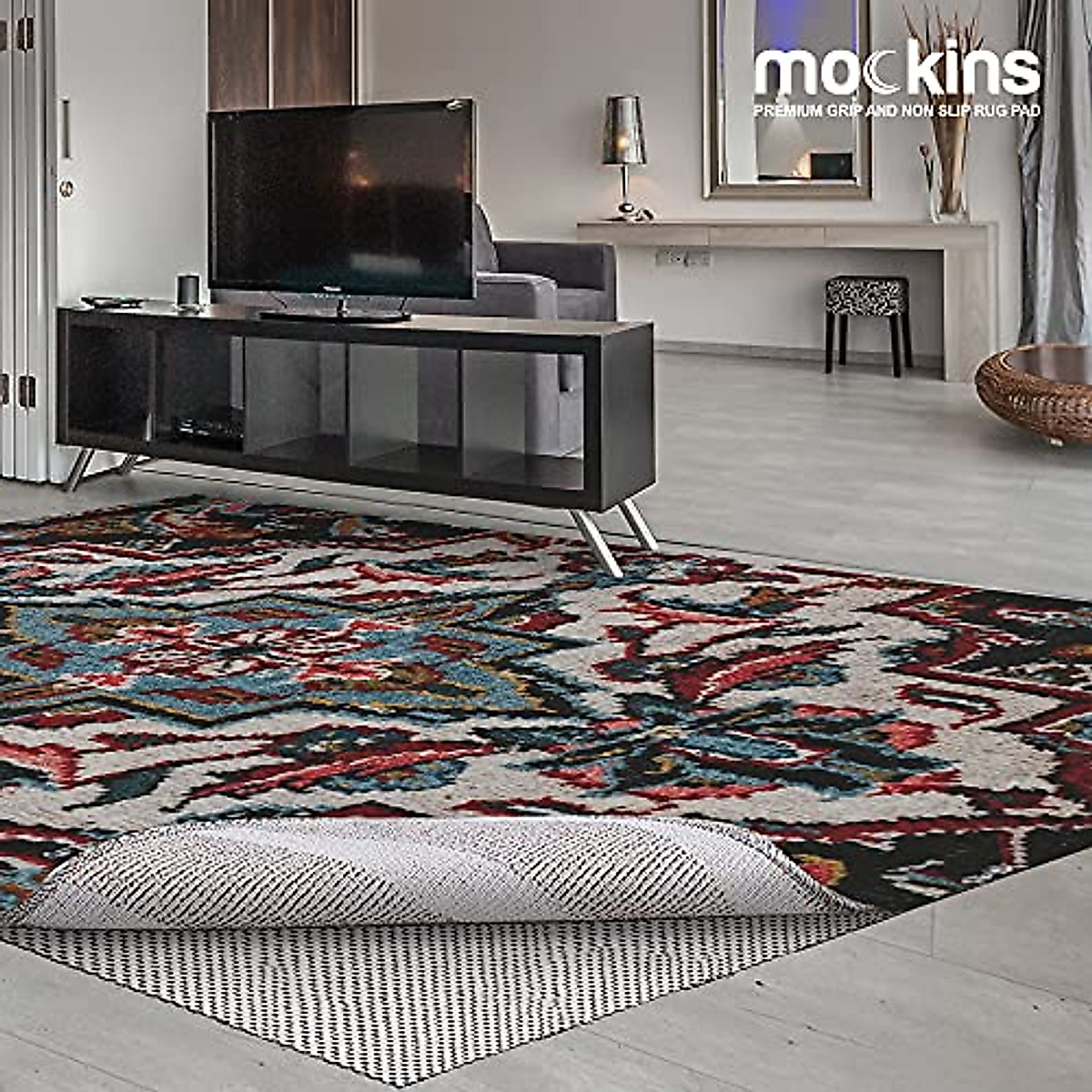 Nevlers Non Skid Rug Pad 6x9 ft | Extra Thick Rug Gripper | Premium Non Slip Rug Pads | White Runner Rug Pad |Reversible Area Rug Pad Gripper | Anti Slip Rug Pad |Customizable Rug Mats for Under Rugs