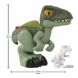 Jurassic World Toys Jurassic World Dominion Deluxe Growlin Giga XL Dinosaur Toy, 10 Inches Tall with Lights and Sounds for Preschool Kids Ages 3 and Up