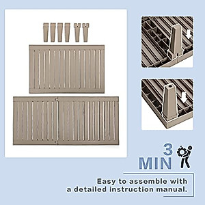 JUMMICO Patio Chaise Lounge Chair Set of 2 Outdoor PE Waterproof Adjustable Easy Assembly Lounge Chairs for Outside Pool Garden Deck Beach