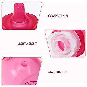 Kisangel 4Pcs Spill Proof Water Bottle Cover SoftSip Food Pouch Top Juice Soda Water Bottle Caps Beverage Bottle Lid for Kids Toddler Baby