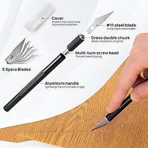 NEWISHTOOL Wallpaper Smoothing Tool Kit, Wallpaper Tools for Applying Peel and Stick Contact Paper Vinyl Film, Includes Big Smoothing Squeegee, Felt Scraper, Edge Tucking Stick, Craft Knife & Blades