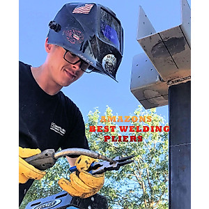 Migtronic - Welding Pliers - Mig Pliers-Multi-Function - Multi-Tool- Red White Blue-8 inch-USA-Stainless Steel-Welding-Fabrication-Welder-Mig Welding- Wire Cutter-Tool