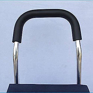 Shopping Trolley on Wheels Multi Function Shopping Cart Aluminum Alloy 2 Wheels Trailer Folding Waterproof Bag D Trolley Luggage Car Storage Hand Trucks,Stripe#3 ,