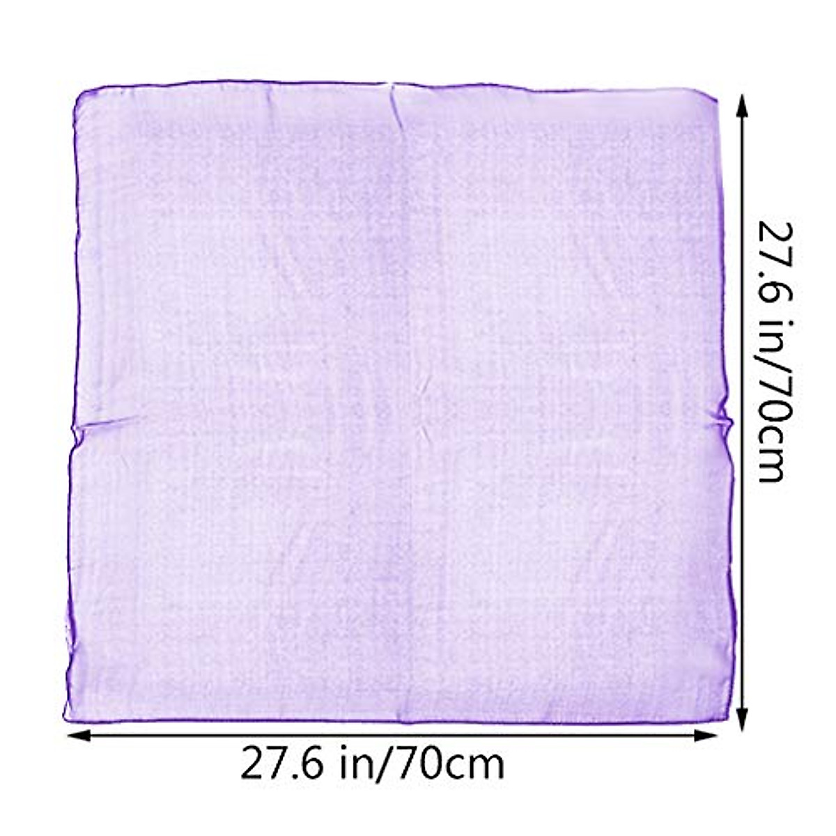 Fengek 9 Pcs Chiffon Scarf 27.6 Inch Square Solid Color Bandana Handkerchief Ribbon Scarves for Women Girls Multicolor 1