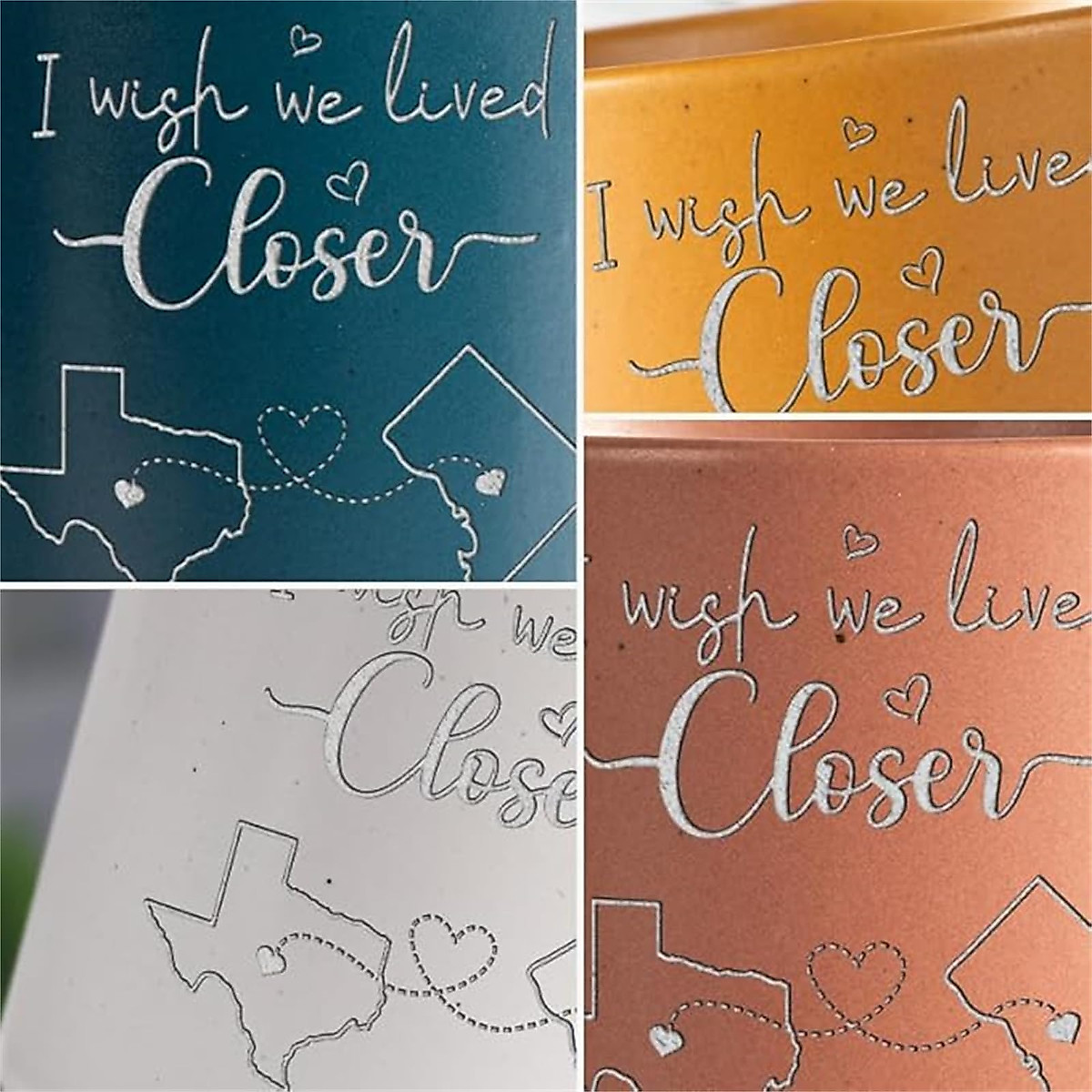 I Wish We Lived Closer, Personalized Bestie Coffee Mugs With Names, Christmas Birthday Gifts For Best Friend Woman, 11 Oz Pottery Mug, Sisters Gifts From Sister, Bestie Gifts For Women