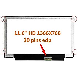 FULLCOM New 11.6 inch Replacement Screen Compatible with Stream 11-Y020WM Also fit B116XTN02.3, B116XTN02.1