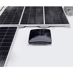 hurrventer Build-in Rain Shield Rv Roof Vent Fan Trailer 10 Speed Remote Control