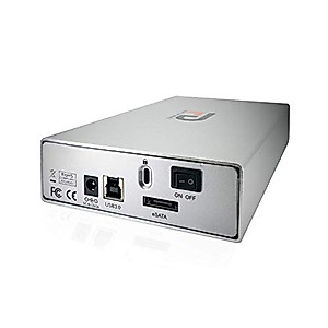 Fantom Drives 14TB 7200RPM External Hard Drive - USB 3.0/ eSATA Silver Aluminum Case - Mac, Windows (GFSP14000EU3) (Renewed)