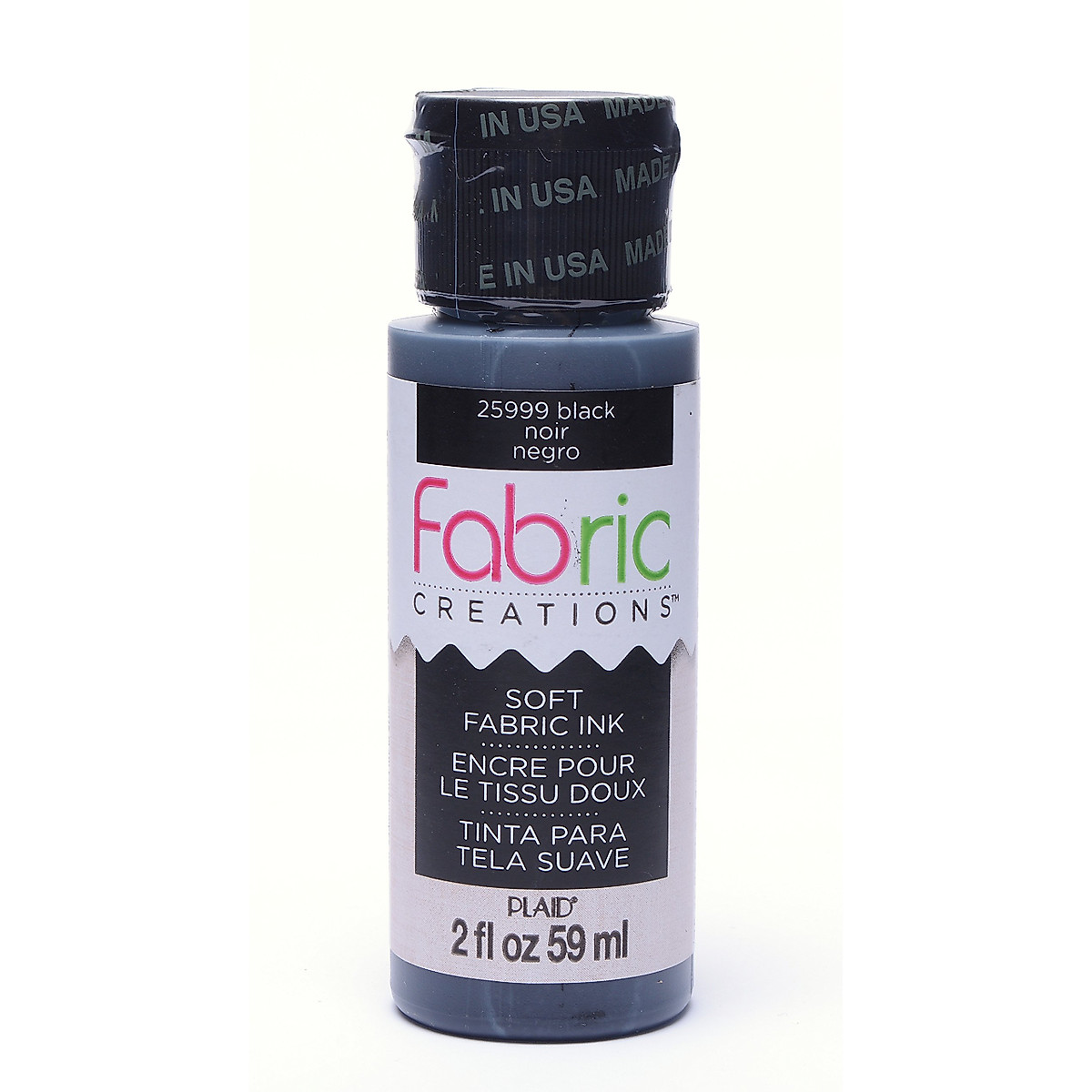 Fabric Creations Fabric Ink in Assorted Colors (2-Ounce), Black